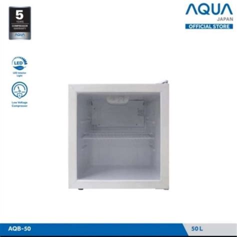 Promo Mini Showcase Aqua Aqb 50 Aqb50 Display Cooler 50 Liter