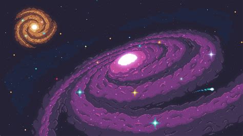 Galaxies Pixel Art Wallpaper Hd Artist 4k Wallpapers Images And