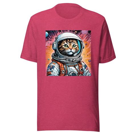 Astro Cat T Shirt Unisex Space Kitten Tee Etsy