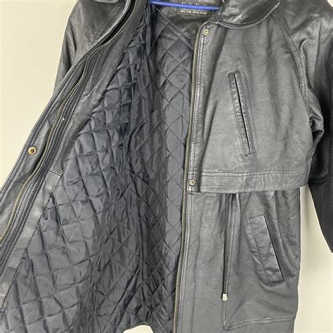 Nyda Genuine Leather Black Vented Full Zip Jacket Coa Gem