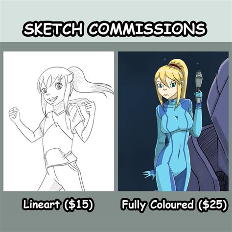 Sketch Commissions Open Price Dropped By Ahleecorner On Deviantart