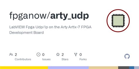 Github Fpganow Arty Udp Labview Fpga Udp Ip On The Arty Artix Fpga Development Board