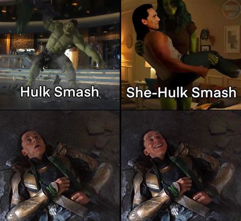 Loki And Hulk Hulk Smash Funny Hulk Throwing Loki Superhero Memes