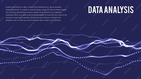 Premium Vector Data Analysis Concept Abstract Digital Blue Background Big Data Visualization