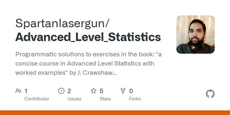 Github Spartanlasergunadvancedlevelstatistics Programmatic Solutions To Exercises In The