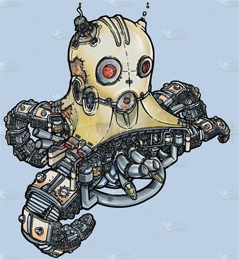 机械的熊素材 花瓣网