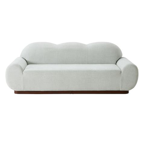 Christopher Knight Home Cloud Modern Upholstered Velvet Curved 3