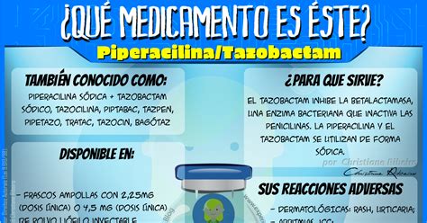 ¿qué Medicamento Es éste Piperacilinatazobactam Enfermagem Ilustrada