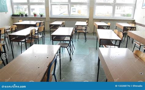 Elementary School Interior Empty School Class School Education