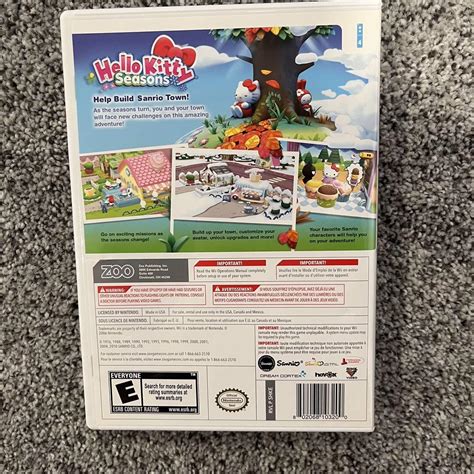 Hello Kitty Seasons Wii Game Game Works Depop