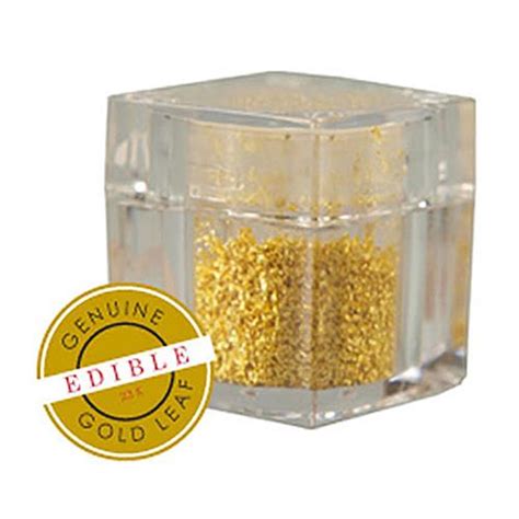Gold Flakes In Jar