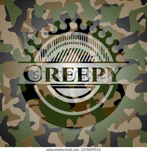 Creepy On Camo Pattern Stock Vector Royalty Free 1276699552