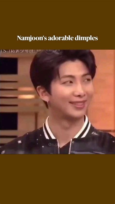 Namjoons Adorable Dimples Namjoon Dimples Kim Namjoon