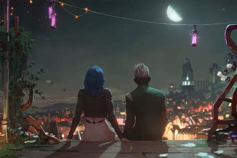 Arcane Jinx And Ekko In Love Poster Maybe In Another Life Digital