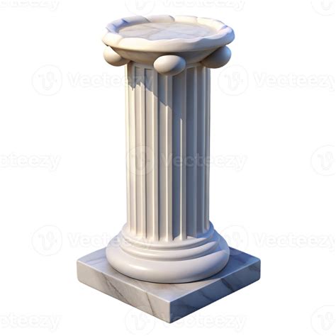 Magnificent Modern Classical Column Fluted Marble Genuine 59398330 Png