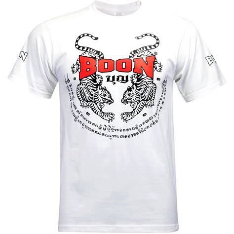 Boon Tiger White Tee At Fighthq