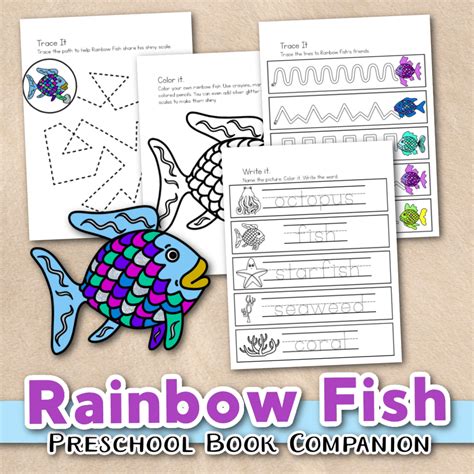 Rainbow Fish Activities Worksheets Library