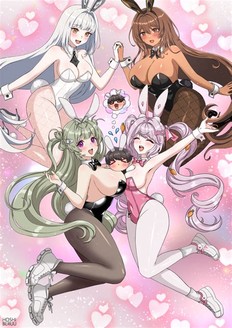 Hoshiberuu Alice Nikke Alice Wonderland Bunny Nikke Blanc