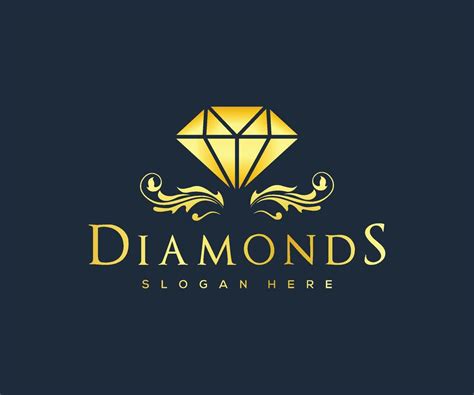 Luxury Royal Diamond Gold Logo Gold Luxury Diamond Logo Design Concept
