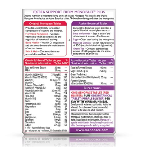 Vitabiotics Menopace Plus Tablets 56s Wondercare