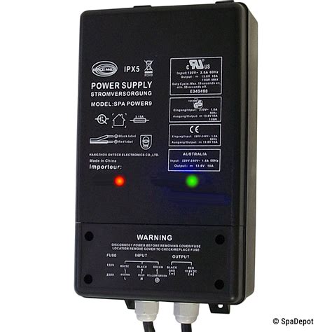 Stereo Watertight Power Supply For Hot Tub Spa 120 Or 240vac Primary