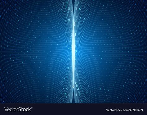Abstract Virtual Digital Stream Royalty Free Vector Image