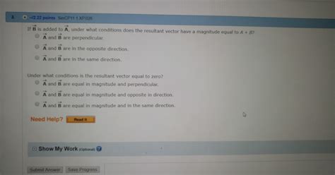 Solved 3 12 22 Points Sercp11 1 Xp026 If B Is Added To A
