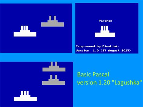 Basic Pascal Version 120 Lagushka Retro And Arcade Two Months