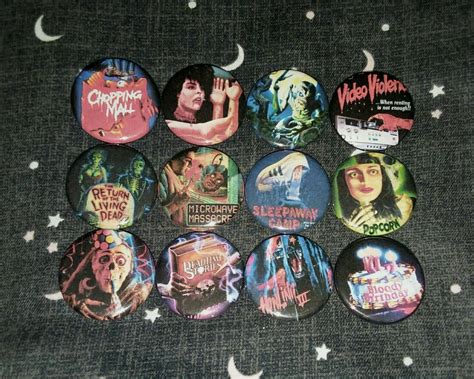 12 Horror Vhs Movie Poster Fridge Magnets Chopping Mall Microwave