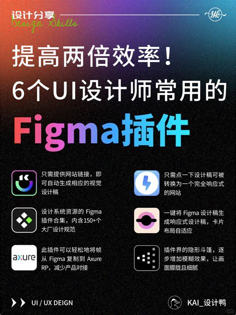 提高两倍效率！6个ui设计师常用的figma插件 夜雨聆风