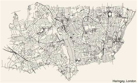 London Vector Map Haringey Stock Illustrations 52 London Vector Map