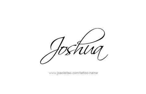 Joshua Cursive Tattoos