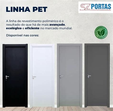 Só Portas Com Revestimento Pet Pvc E Melaminica Vendas E Instalações