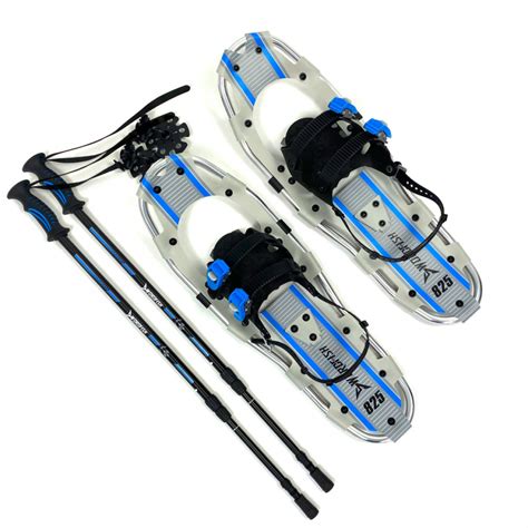 Ciaspole Amazon Gymax Set Ciaspole Da Neve Racchette Da Neve In Leghe Di Alluminio Con Bastoni