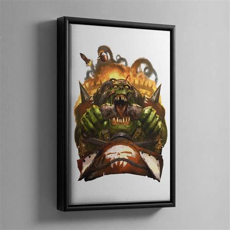 Waaagh Art Print Warhammer 40k Collectible Warhammer Art