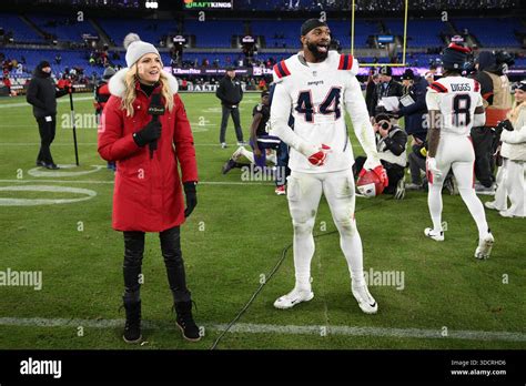 Sideline Reporter Melissa Stark Left New England Patriots Wide