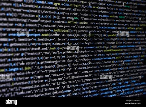 Programming Code Abstract Screen Of Software Developer Computer Script Stock Photo Alamy