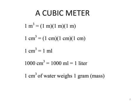 PPT A CUBIC METER PowerPoint Presentation Free Download ID 4502984