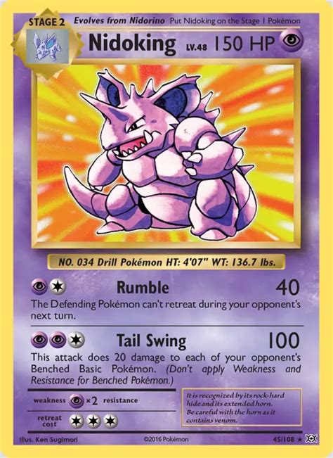 Nidoking Cards List Pkmn Collectors