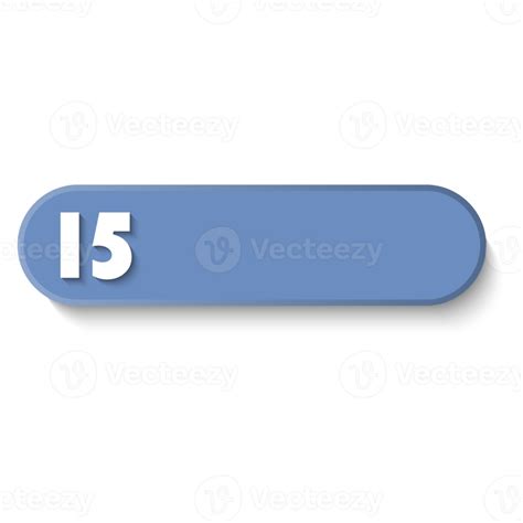 Bullet With Number 15 20917596 Png