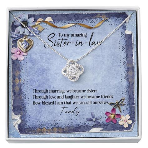 Sister Necklace Amazing Sister In Law Necklace Sister In Law Wedding