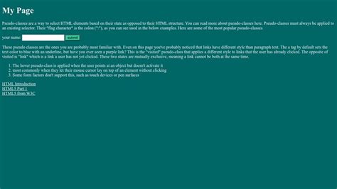 练习5 2：practice With Pseudoclasses