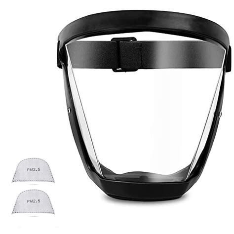 Anti Fog Full Face Safety Shield With Filters Clear Protective Visor For Diy And Work