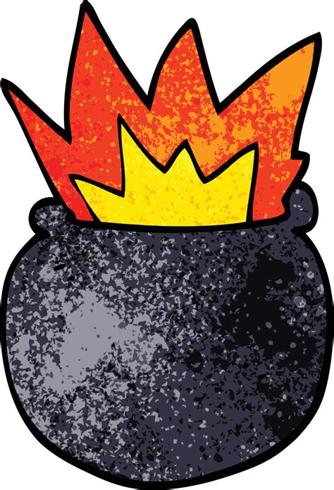 Cartoon Doodle Exploding Cauldron 12144271 Vector Art At Vecteezy