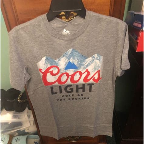 Coors Shirts Nwt Coors Light Americana Graphic Tee Xs Gray Blue