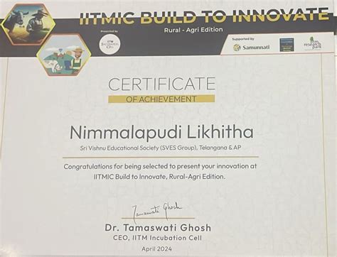 likhitha nimmalapudi on linkedin iitmic buildtoinnovate iitmrp