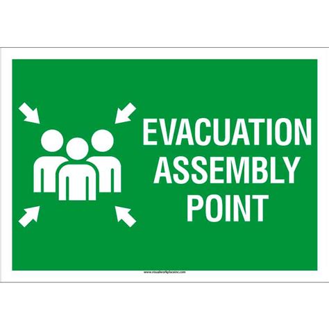 Glow Evacuation Assembly Point Visual Workplace Inc