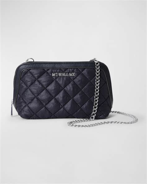 Mz Wallace Emily Small Quilted Chain Crossbody Bag Neiman Marcus