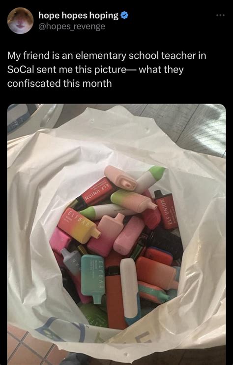 A Study Says That Vaping Use In Elementary School Is Up Sharply R