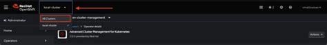 Red Hat Openshift Installation Of Advanced Cluster Management For Kubernetes Acm Vmattroman